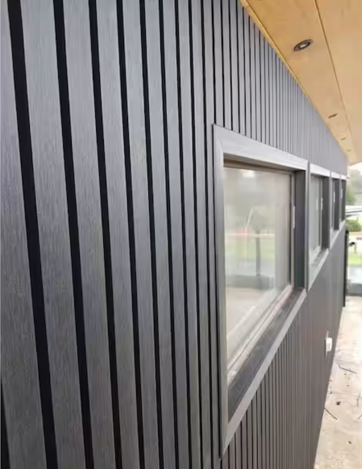 Slatted Composite Wall Cladding 219mm x 26mm x 2900MM Black – Thamesway ...